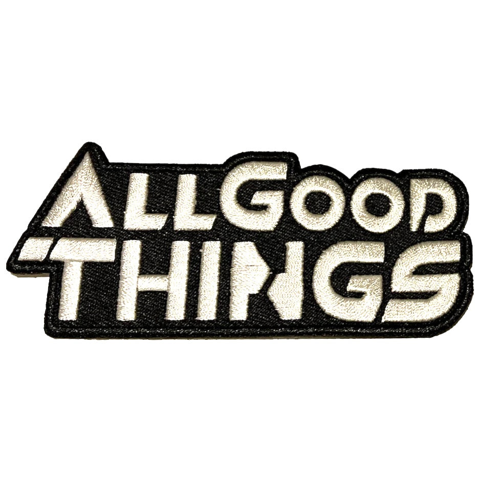 ALL GOOD THINGS - BLACK AND WHITE LOGO PATCH – All Good Things Merch Store